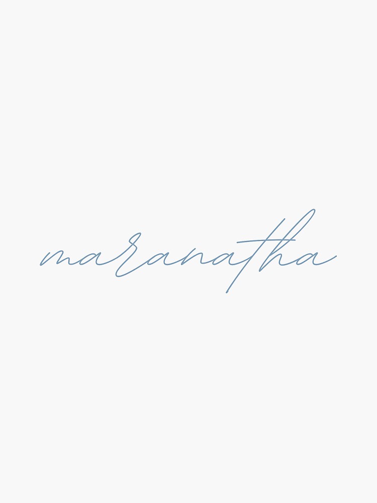 Maranatha tattoo | Orangetattooshop.com