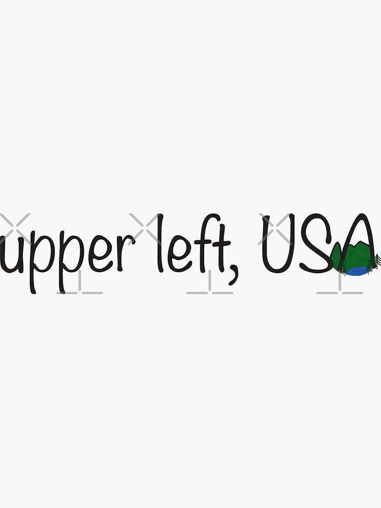 "Upper Left USA, Washington" Sticker for Sale by IrwinStudios | Redbubble