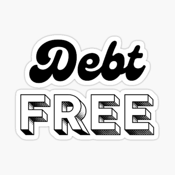 "Debt Free - Dave Ramsey" Sticker for Sale by Artistive | Redbubble