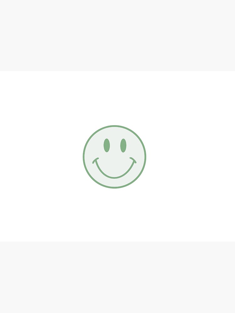 "Sage Green Smiley Face" Photographic Print by McKemmaDesigns | Redbubble
