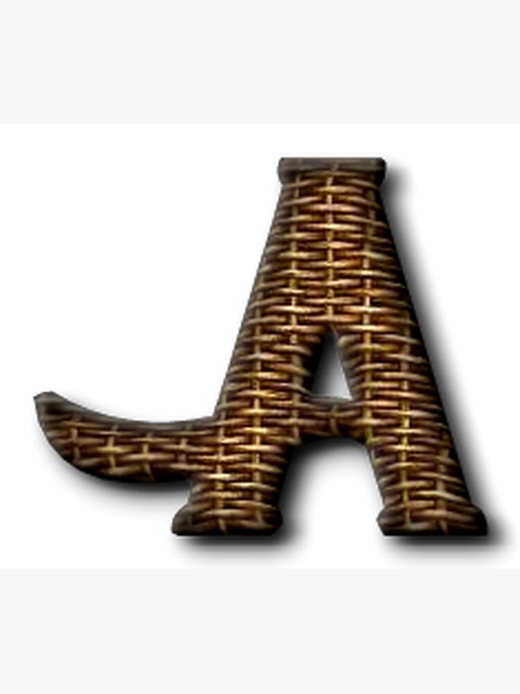 "3D Bamboo letter A" Art Print for Sale by henhen2 | Redbubble