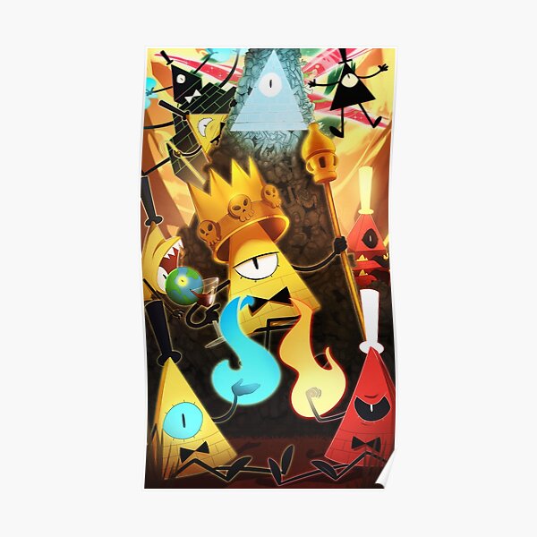 "Bill Cipher" Poster for Sale by KinaAxian | Redbubble