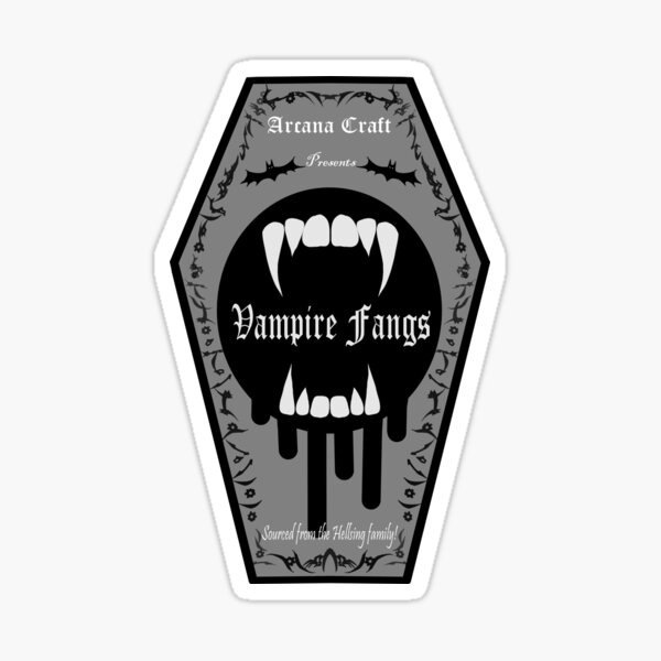 "Vampire Fangs Potion - Occult" Sticker for Sale by Arcana-Craft ...