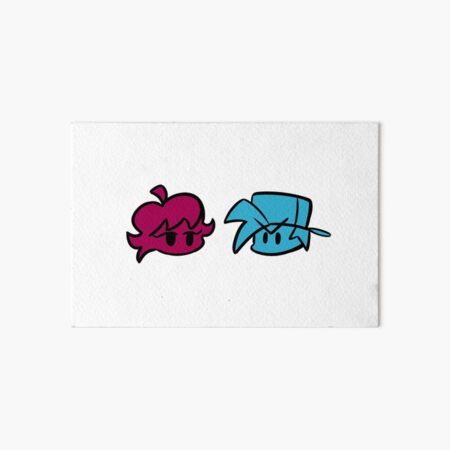 "Friday Night Funkin Boyfriend and Girlfriend Icons" Art Board Print ...