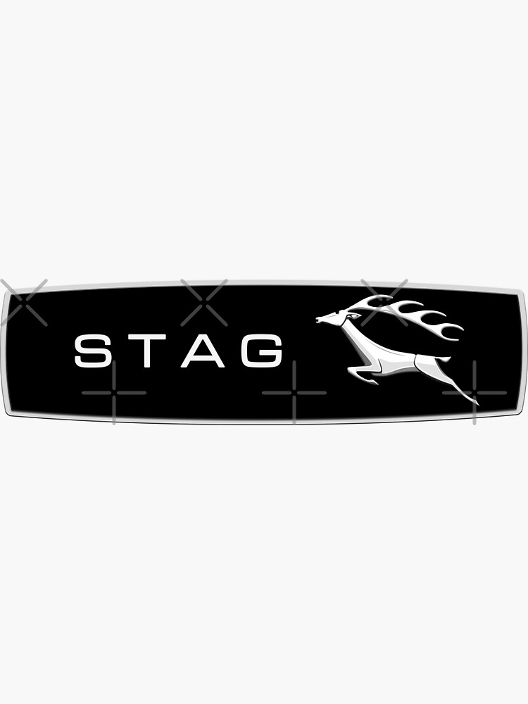 "Triumph Stag Badge (chrome surround) - Nearside" Sticker for Sale by ...