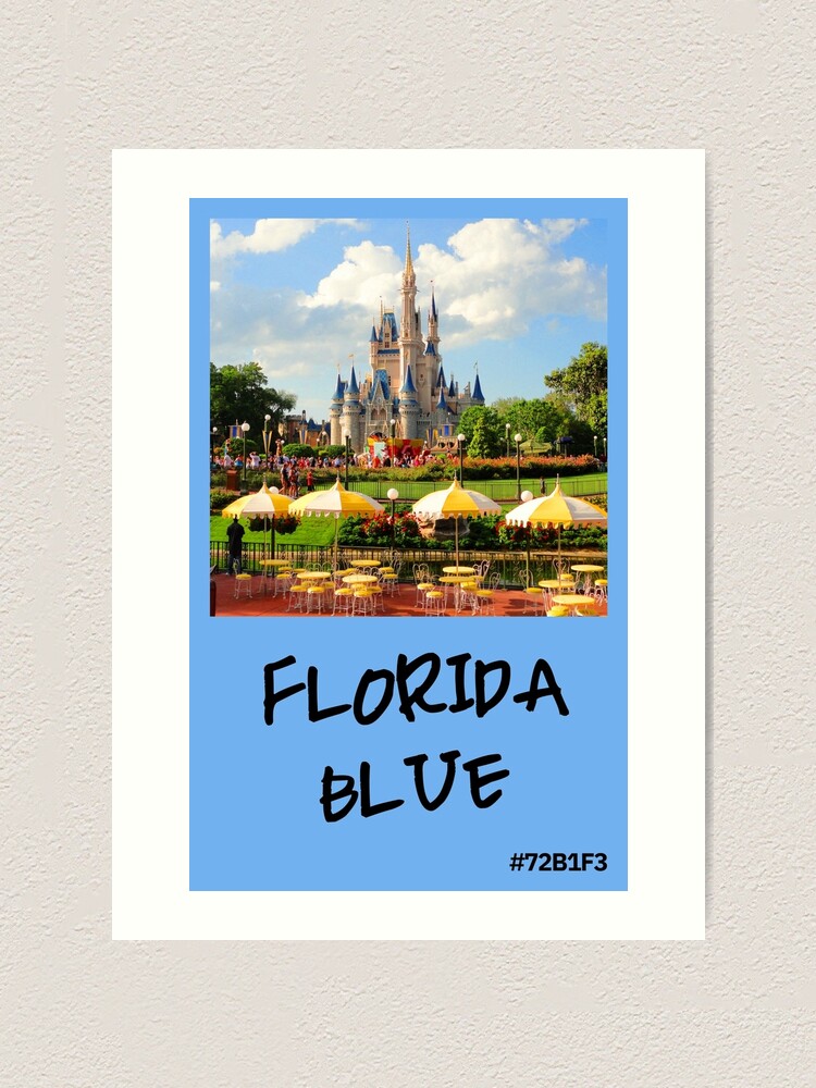 "Florida Blue/Cities of the World/Color chip ver.2" Art Print by miao ...
