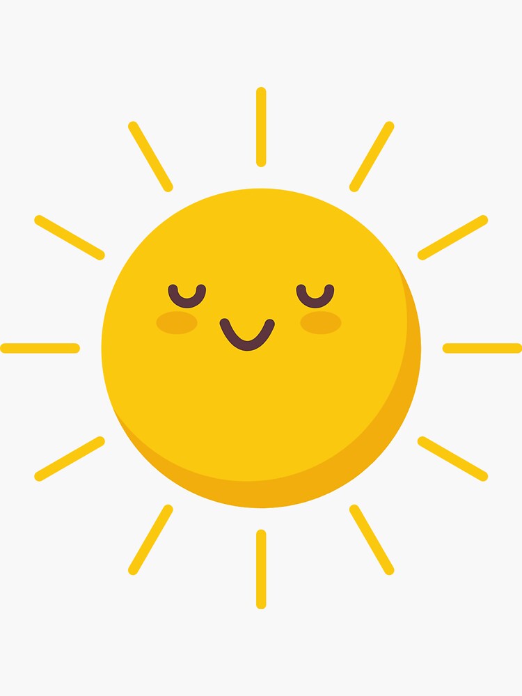 "yellow sun" Sticker for Sale by liatperlman | Redbubble