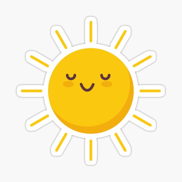 "yellow sun" Sticker for Sale by liatperlman | Redbubble