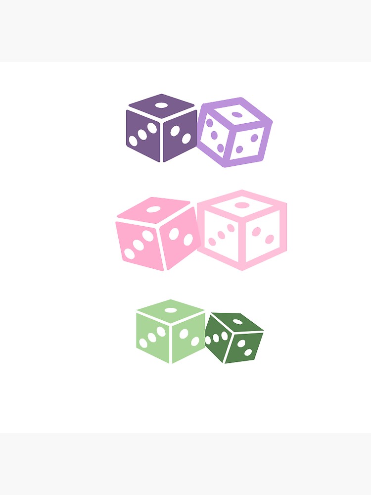"dice stickers" Sticker for Sale by HardCandie | Redbubble