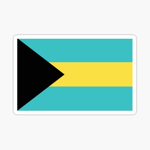 "Bahamas flag" Sticker for Sale by Stickypegatinas | Redbubble