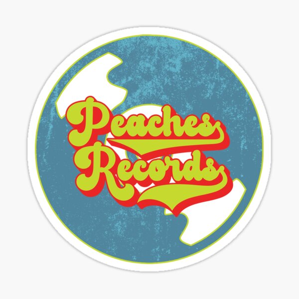 "Peaches vinyl records Music" Sticker for Sale by TZAR7 | Redbubble
