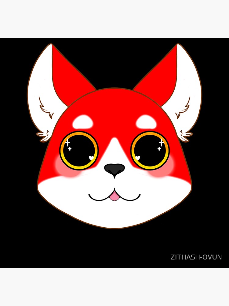 "Red doggo" Sticker for Sale by ZITHASH-OVUN | Redbubble
