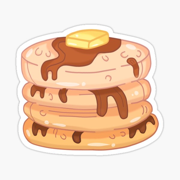 "PANCAKES! Stickers" Sticker for Sale by eluze | Redbubble