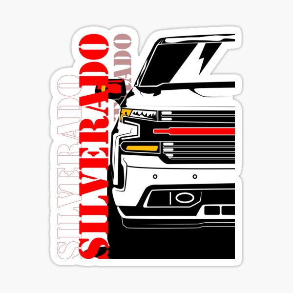 "Silverado LTZ" Sticker for Sale by CopiPanilArt | Redbubble