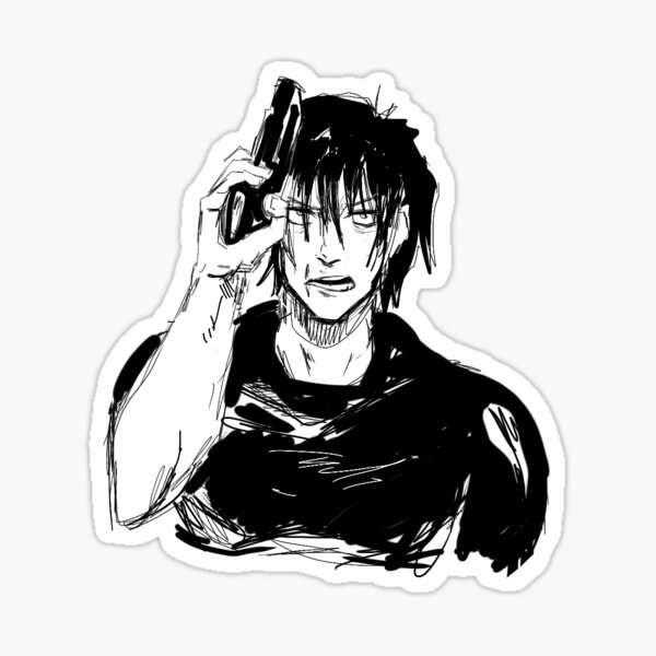 "Toji Fushiguro Stickers Magnet Pin" Sticker for Sale by esotham ...