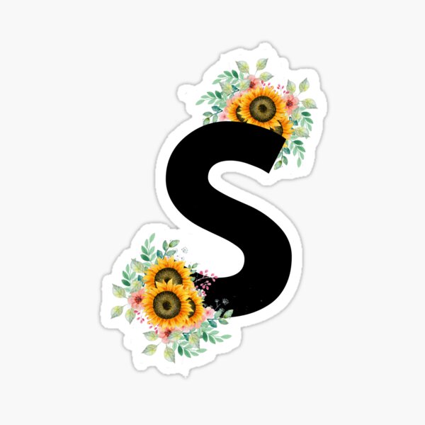 " Letter s" Sticker for Sale by feelingsM | Redbubble
