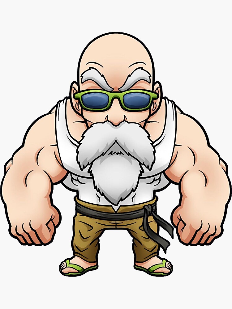 "master roshi " Sticker for Sale by Nishanth49 | Redbubble