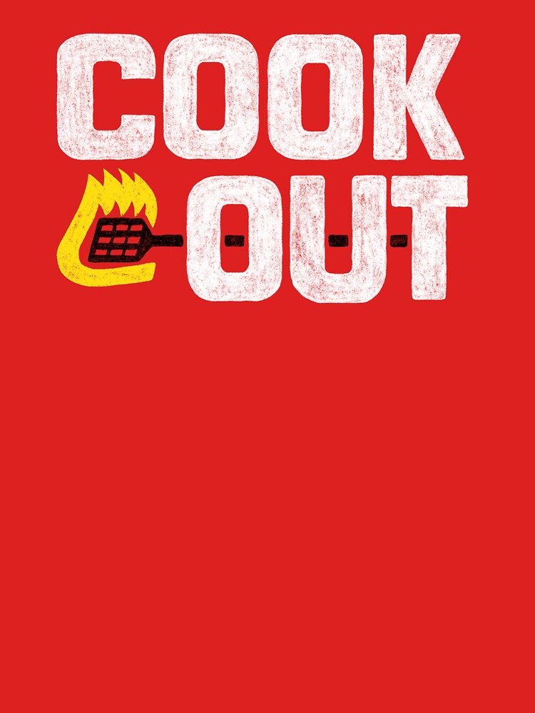 "Cookout - Vintage Chalk Texture - White & Black" T-shirt for Sale by ...