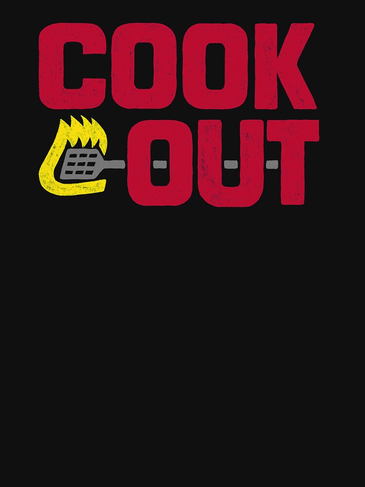 "Cookout - Vintage Chalk Texture - Red & Gray" Essential T-Shirt for ...