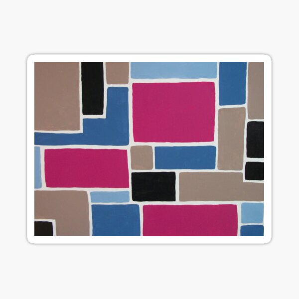 "Color Blocking" Sticker for Sale by sisterphipps | Redbubble