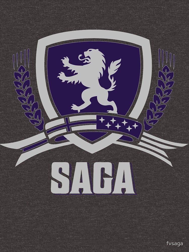 "SAGA Official Merchandise BLACK" T-shirt by fvsaga | Redbubble