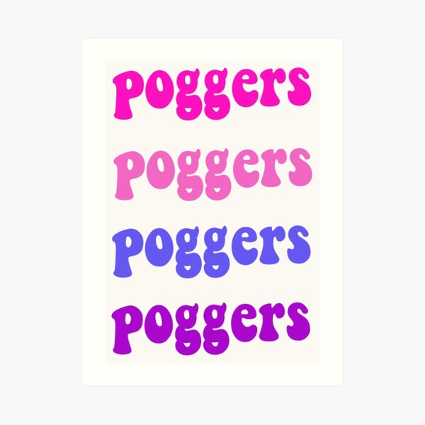 " Poggers|pog|Dream smp" Art Print by manila123 | Redbubble
