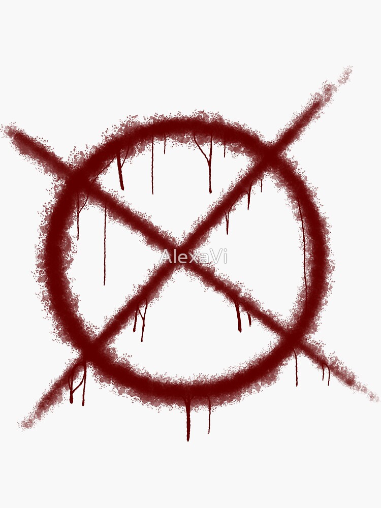 "Slenderman Sign (Dark Mode)" Sticker for Sale by AlexaVi | Redbubble