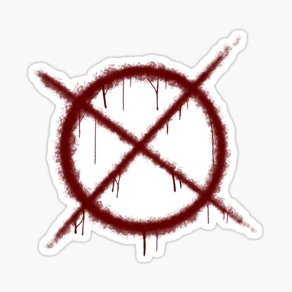 "Slenderman Sign (Dark Mode)" Sticker for Sale by AlexaVi | Redbubble