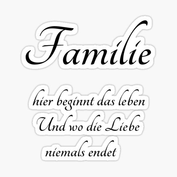 "Family is love" Sticker for Sale by Mii02 | Redbubble