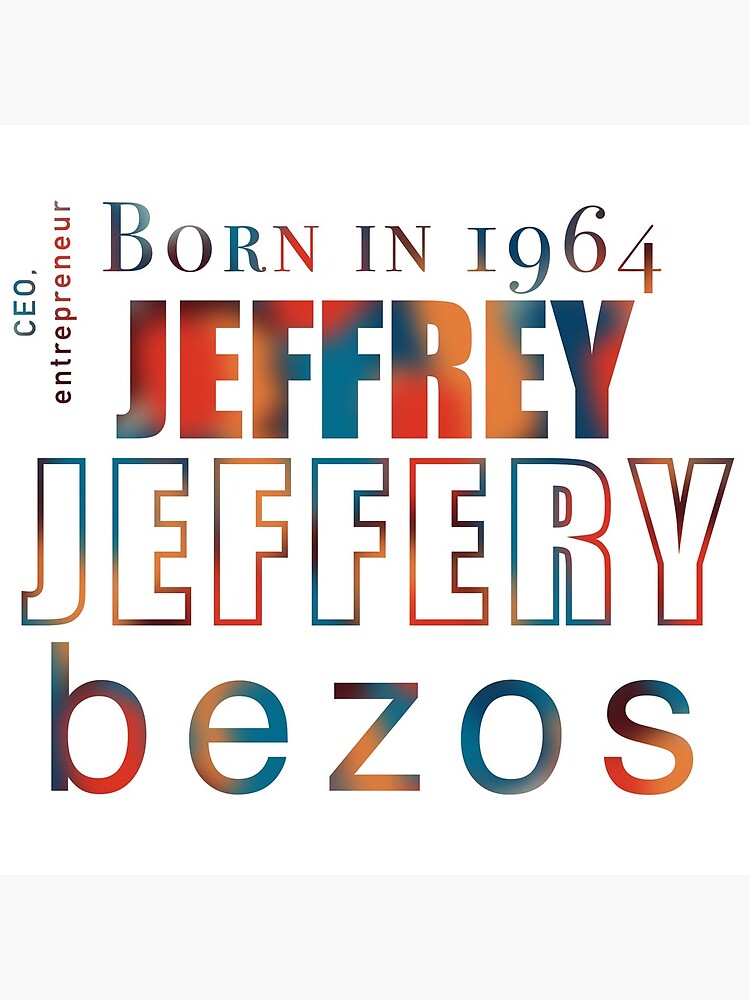 "Jeffrey Bezos Tik Tok Song" Poster by mikaylawiser | Redbubble