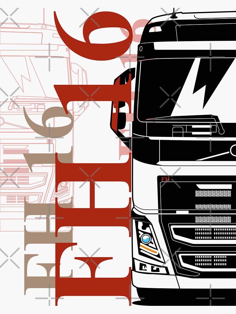 Sticker « Camion FH16 », par AzmeeZopArt | Redbubble