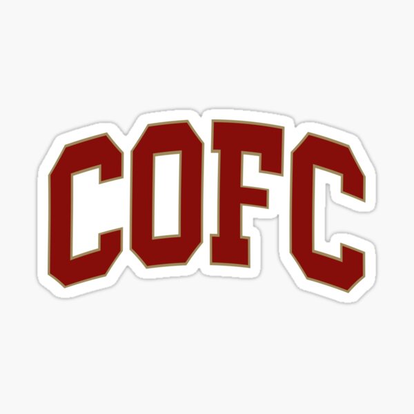 "college of charleston - varsity font" Sticker for Sale by ...