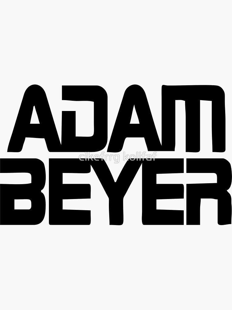 "SALE - Adam Beyer Logo" Sticker for Sale by refalaa | Redbubble