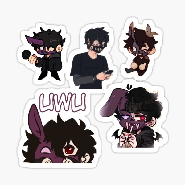 "Corpse Husband Cute Sticker Pack" Sticker for Sale by STYLEPLUS ...