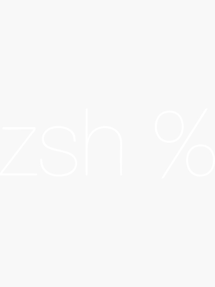 " BEST SELLING -Zsh Shell - Full Stack Python MERCHANDISE" Sticker for ...