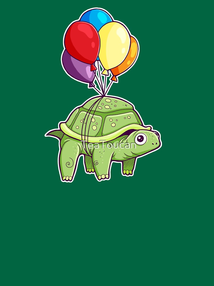 "Turtle - Balloon Fun" T-shirt for Sale by TeaToucan | Redbubble ...