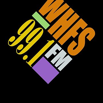 "WHFS 99.1 FM Washington, DC Retro Radio Station" Sticker for Sale by ...