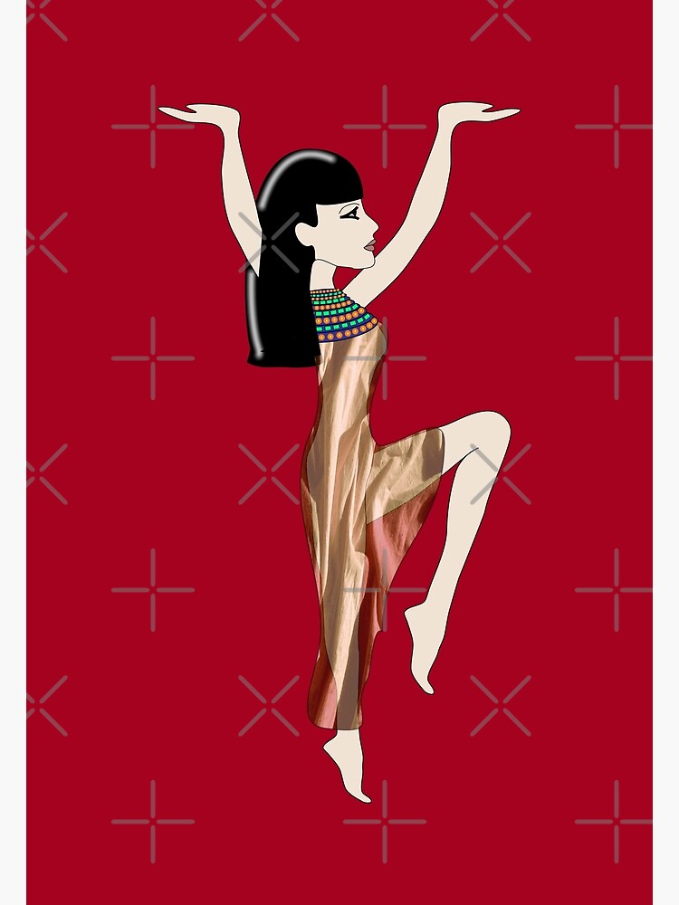 "Cleopatra Egyptian Queen Dancing Series 3" Poster by MondaysChild ...