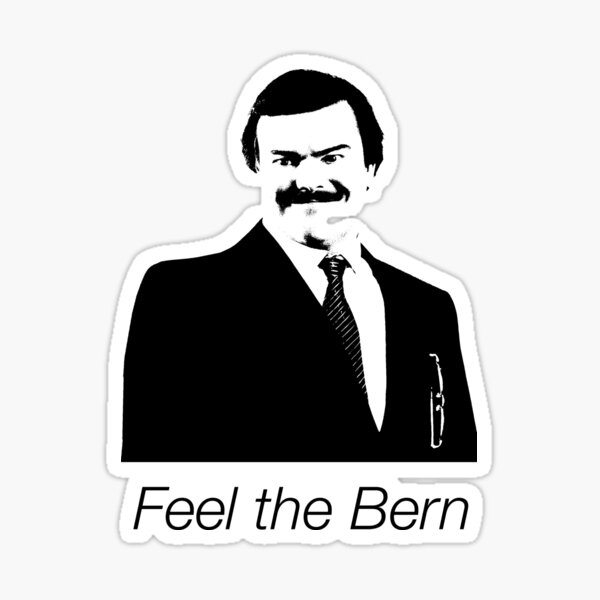 "Feel the Bern (Jack Black Version)" Sticker for Sale by inverted-world ...