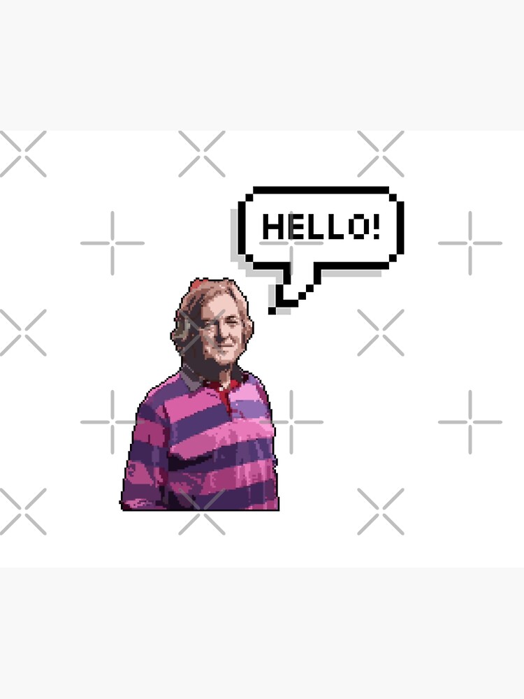 "James May Hello 8 bit" Poster for Sale by svaiga | Redbubble
