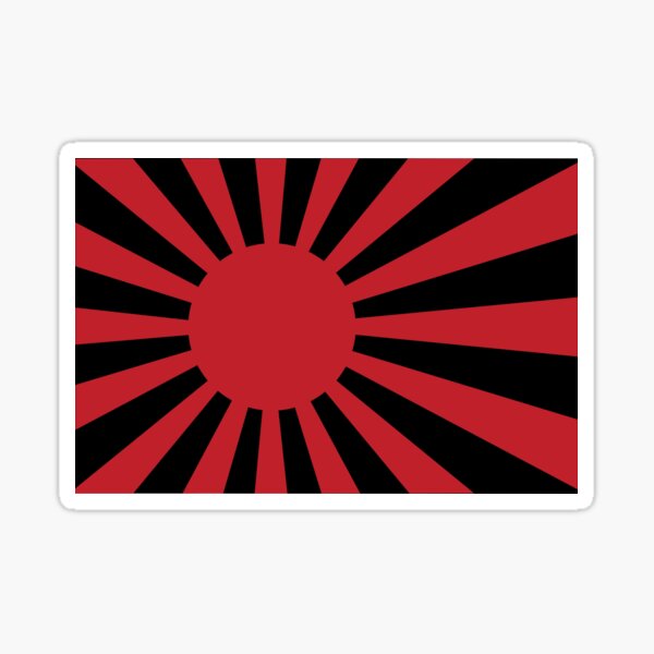 "RISING SUN" Sticker for Sale by wickedcartoons | Redbubble