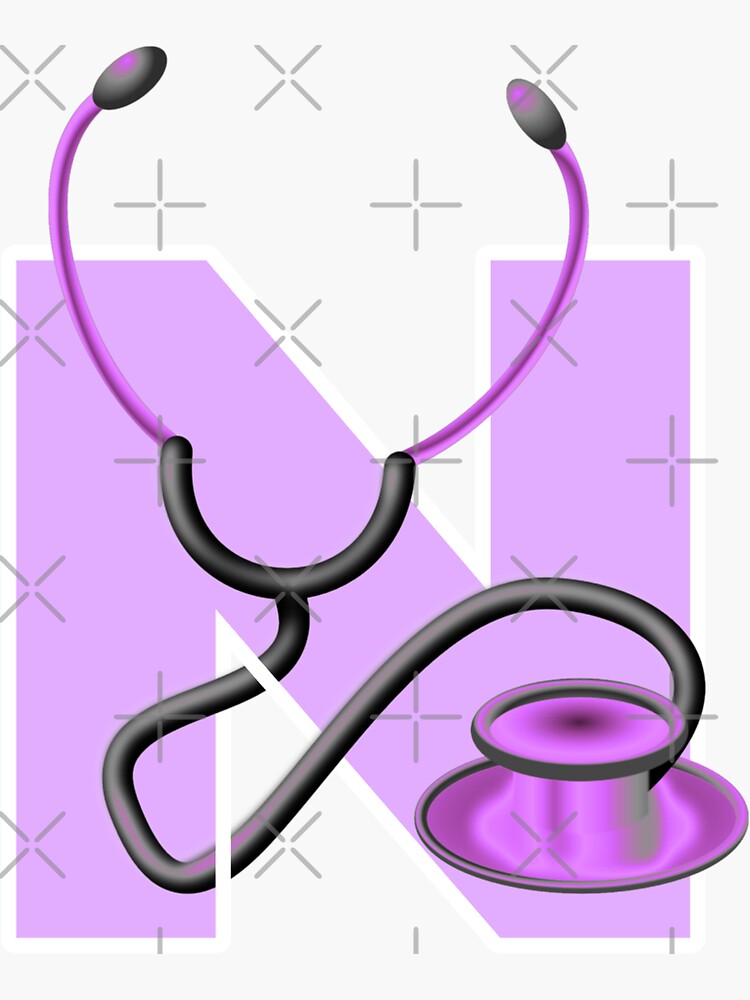 "md, doctor, letter n, alphabet" Sticker for Sale by doctors-apparel ...