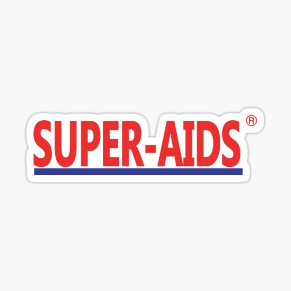 "Super-Aids" Sticker for Sale by mastheon | Redbubble