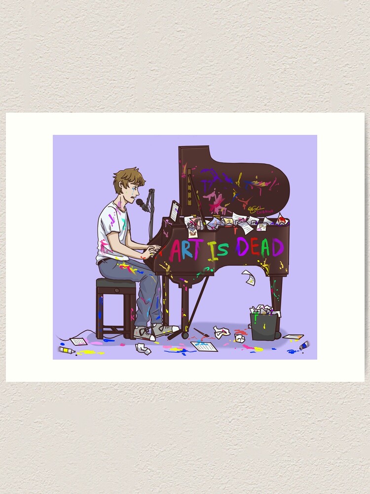 "Bo Burnham Fan art- ART IS DEAD" Art Print by Chibrina | Redbubble