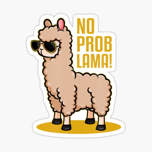 "Alpaka No Problama Riding Lama Drama für Kinder und Mamas" Sticker von ...