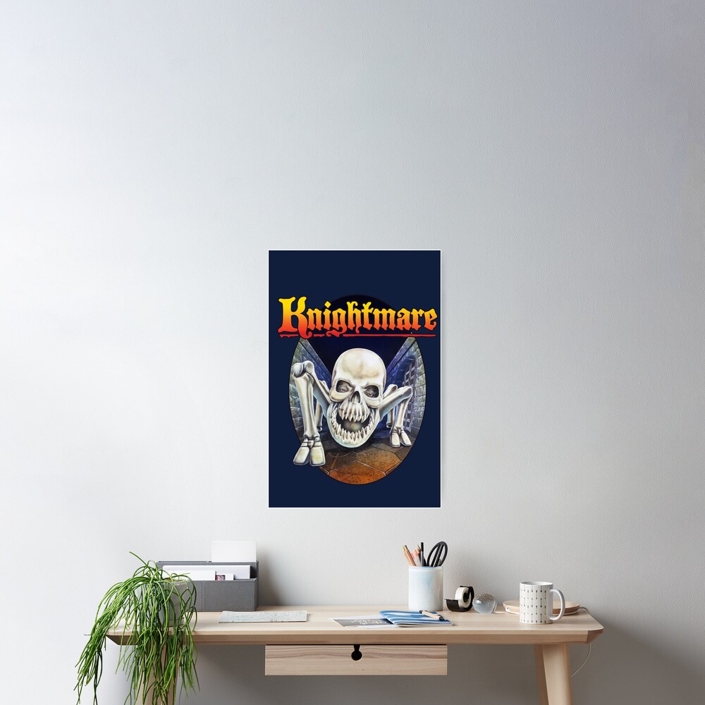 "Knightmare - Skull" Poster by RetroTrader | Redbubble
