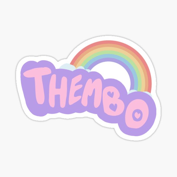 "Thembo Rainbow Sticker" Sticker by liimty | Redbubble
