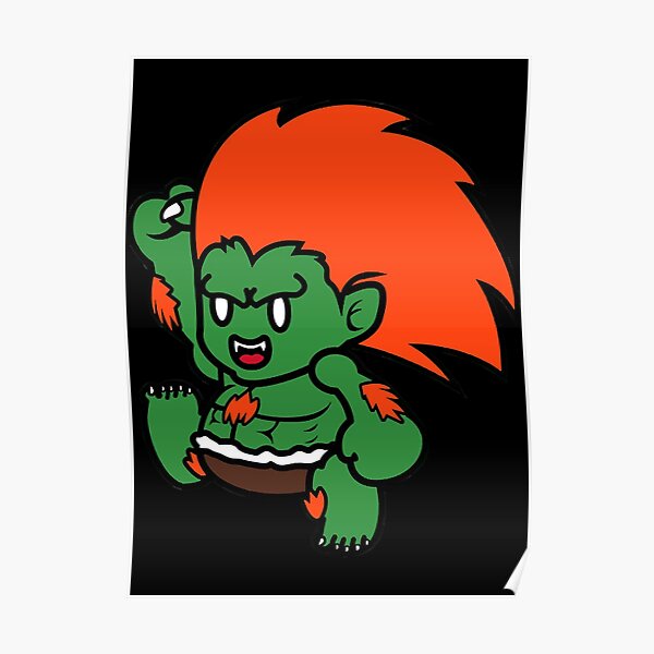 "Cute Blanka " Poster for Sale by Schwaner | Redbubble