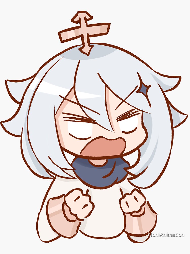 Pegatina for Sale con la obra «Chibi enojado Paimon» de NoniAnimation ...