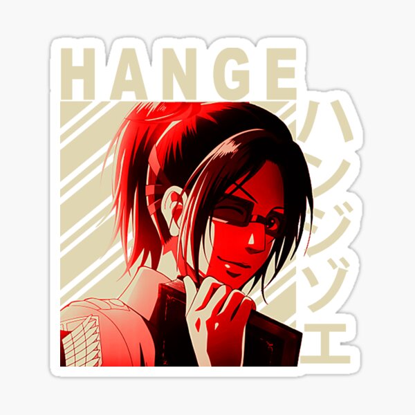 "Hange Zoe " Sticker for Sale by Herbaltea865 | Redbubble